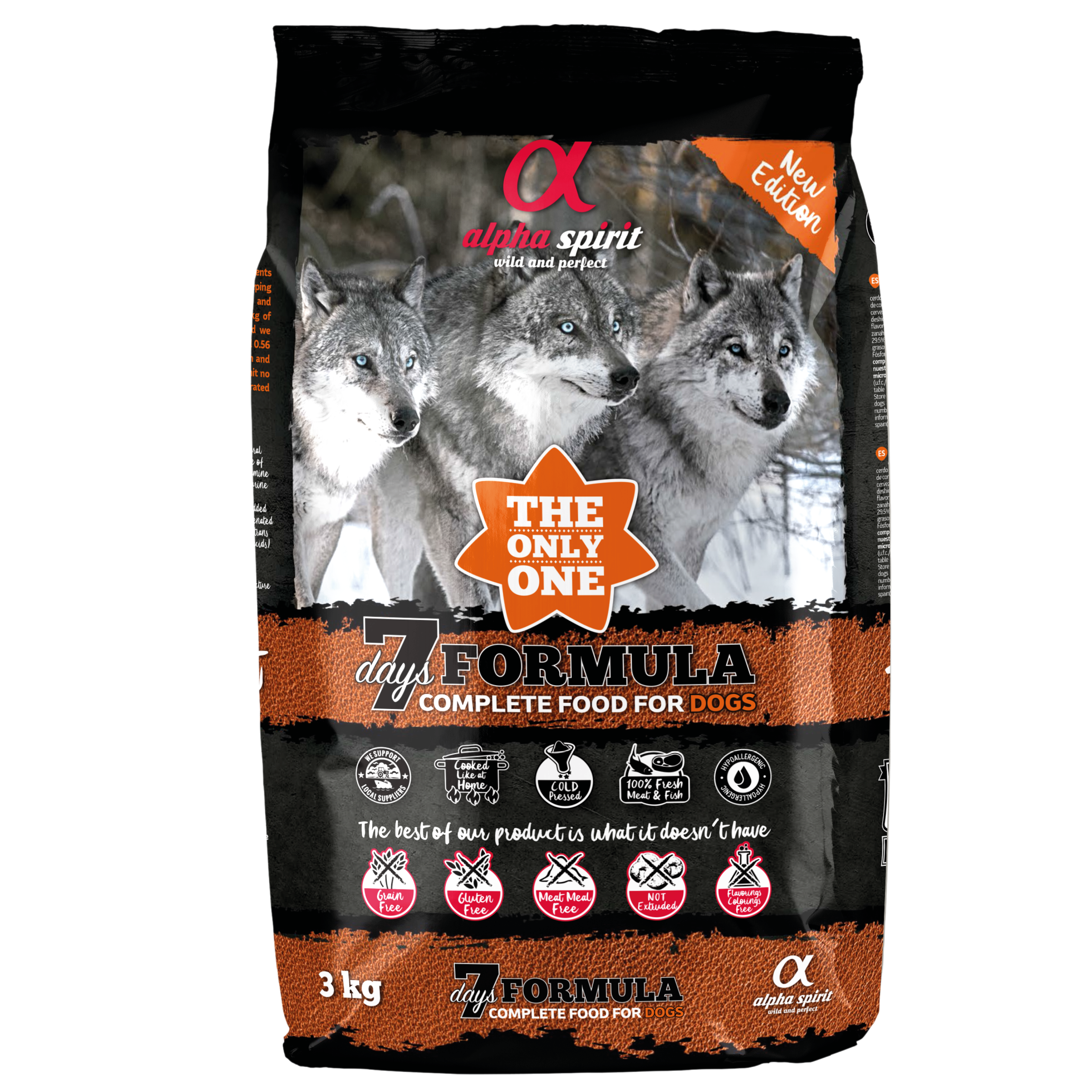 alpha spirit Dog The Only One 7 days 3kg - alpha spirit Shop